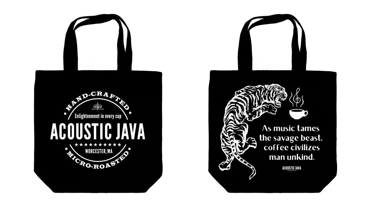 Acoustic Java Tiger Tote